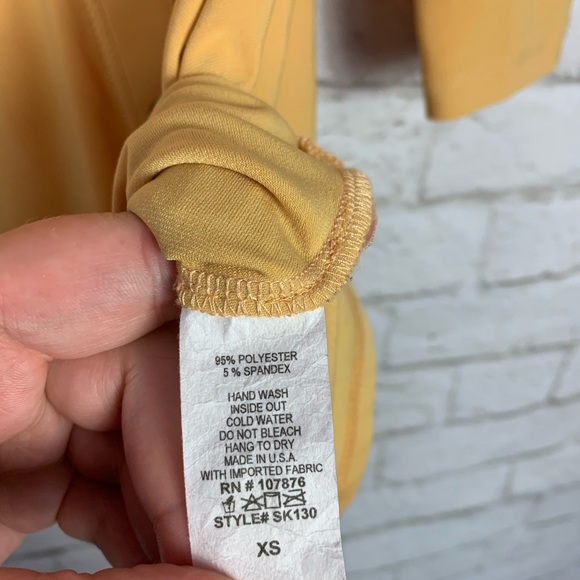 Sun Kim | Tops | Sun Kim Mustard Asymmetrical Button Tunic Top Xs ...